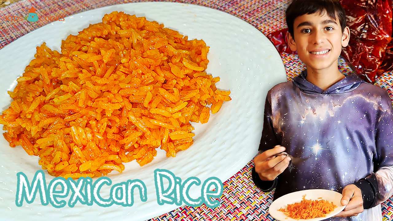 How To Make Authentic Mexican Red Rice For Kids - Video Lesson
